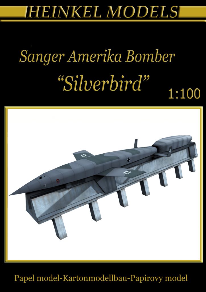 1/100 Sanger Amerika Bomber SilverBird Paper Model - EcardModels