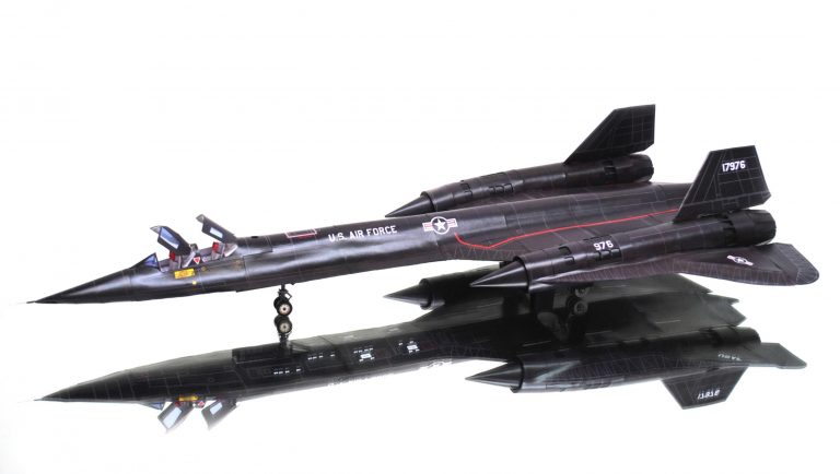 1/32 Lockheed SR-71 Blackbird Supersonic Spy Plane Paper Model ...
