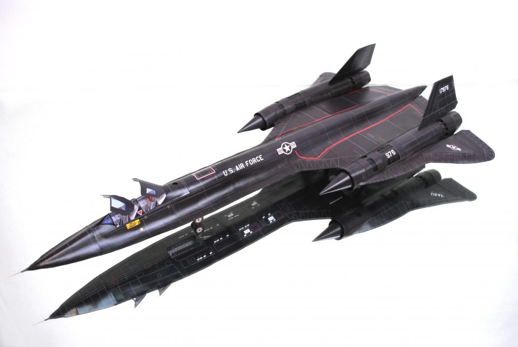 1/32 Lockheed SR-71 Blackbird Supersonic Spy Plane Paper Model ...