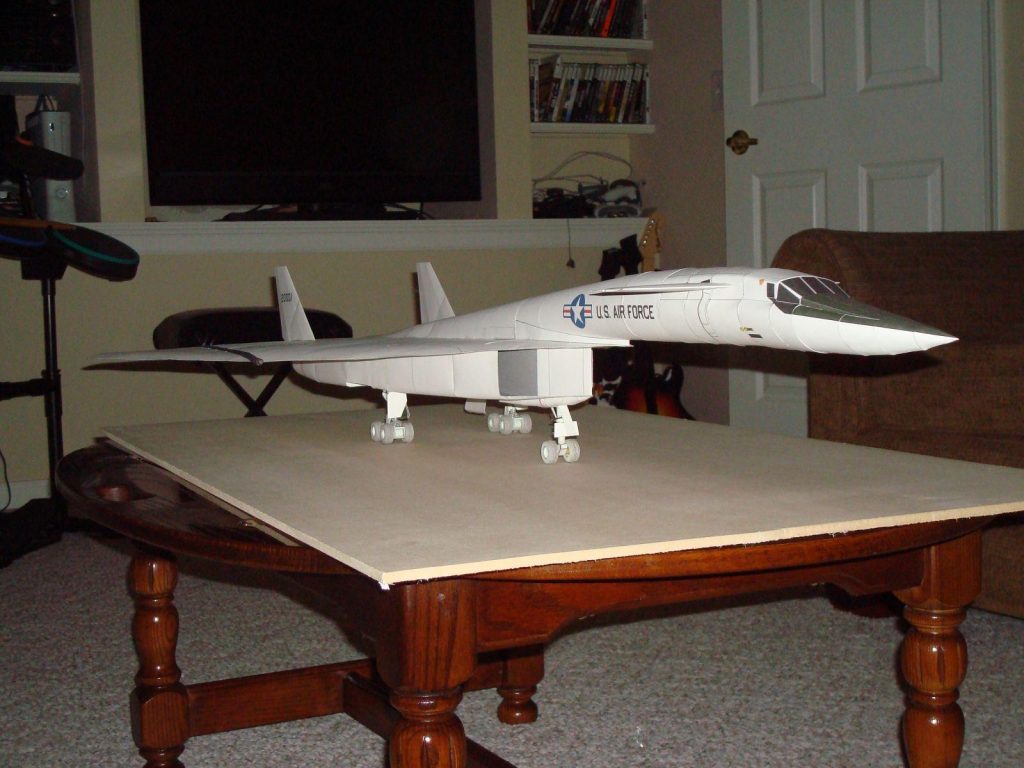 1/48 Scale XB-70 Valkyrie Supersonic Long Range Bomber Paper Model ...