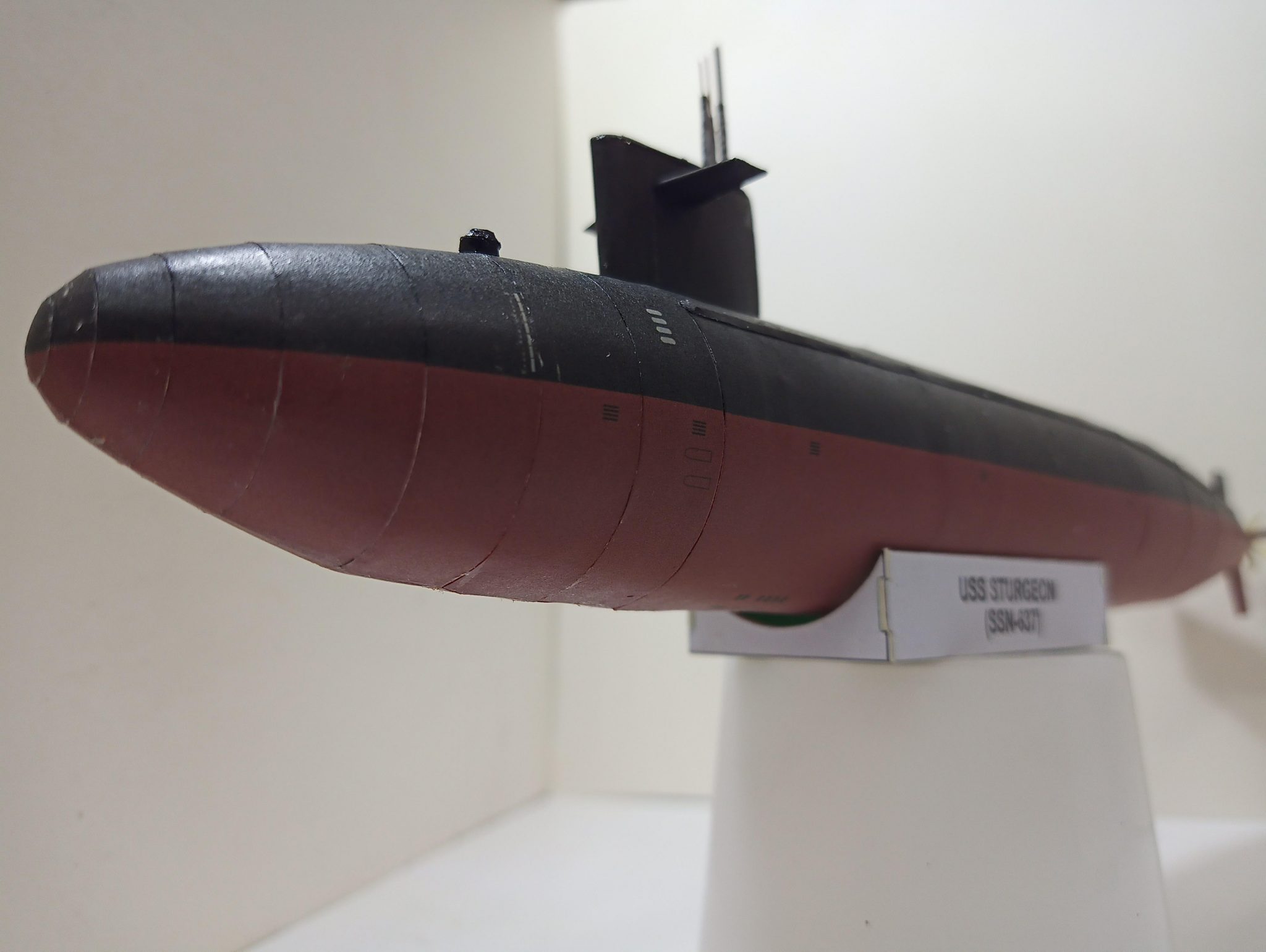1/200 USS Sturgeon (SSN-637) (Sturgeon Class) Paper Model - EcardModels