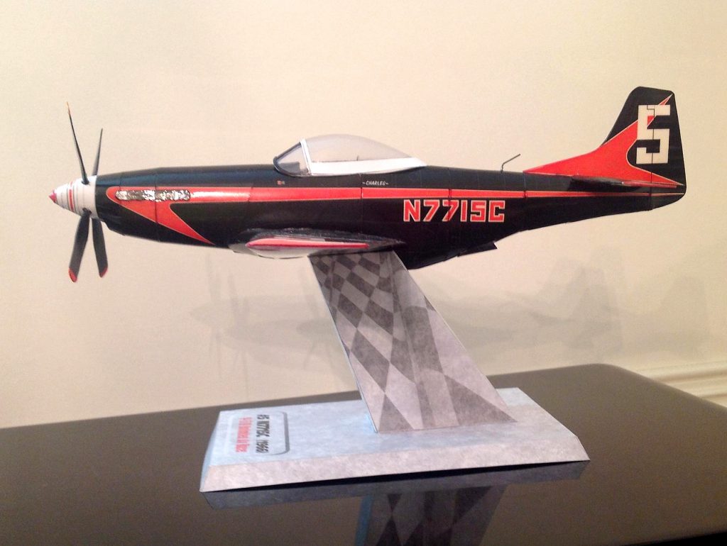 1/33 Mustang P-51D Air Racer N7715C #5 Paper Model - EcardModels