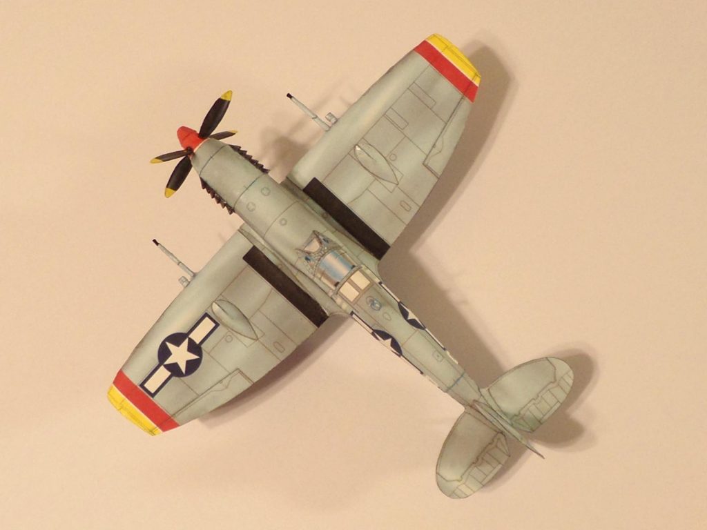 1/48 Mk8 Spitfire USAF JF470 Bomber Escort 308th FS Paper Model ...