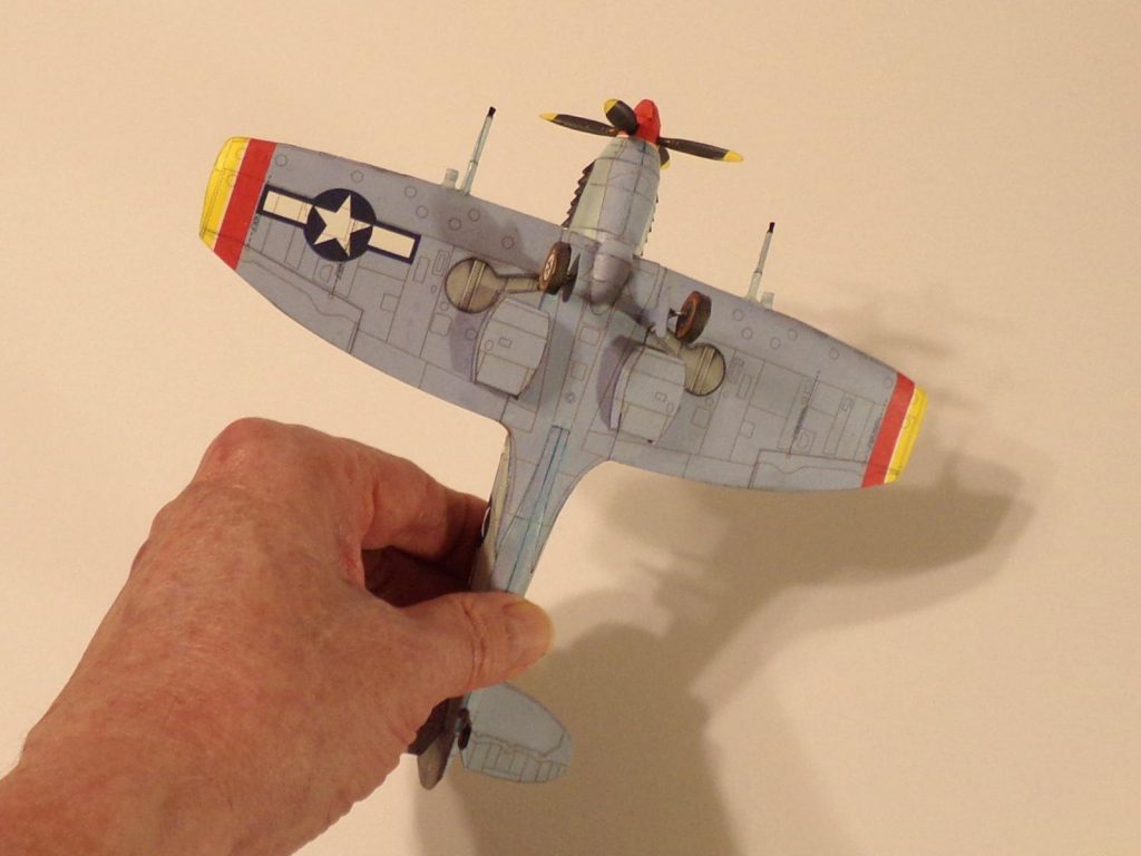 1/48 Mk8 Spitfire USAF JF470 Bomber Escort 308th FS Paper Model ...