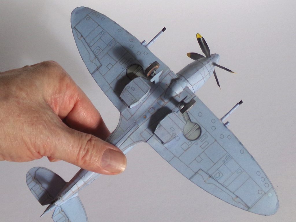1/48 Mk9 Spitfire RAF BS273 High Altitude Fighter Galitzine Paper Model ...