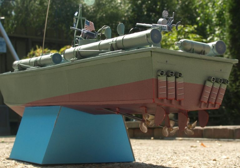 1/48 ELCO Class 103 PT Boat USN Green Conversion Kit Paper Model ...