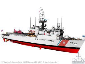 1/200 270' Medium Endurance Cutter of "Famous" Class USCGC Legare Paper ...