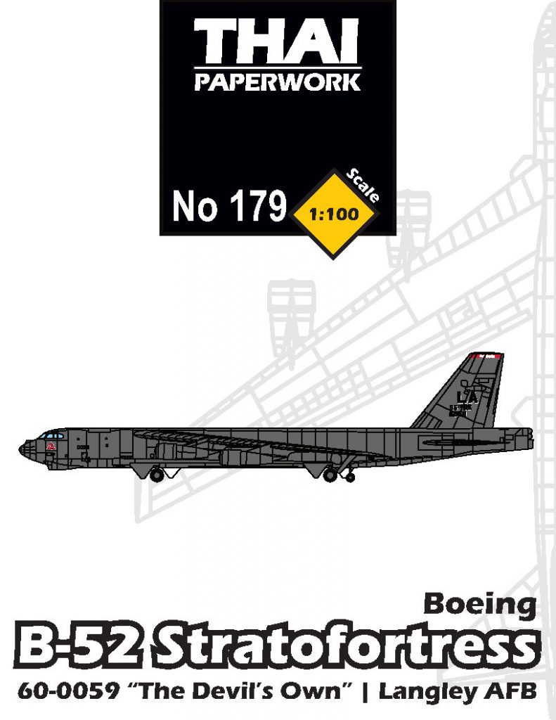 1/100 - Boeing B-52H Stratofortress - The Devil's Own Paper Model ...