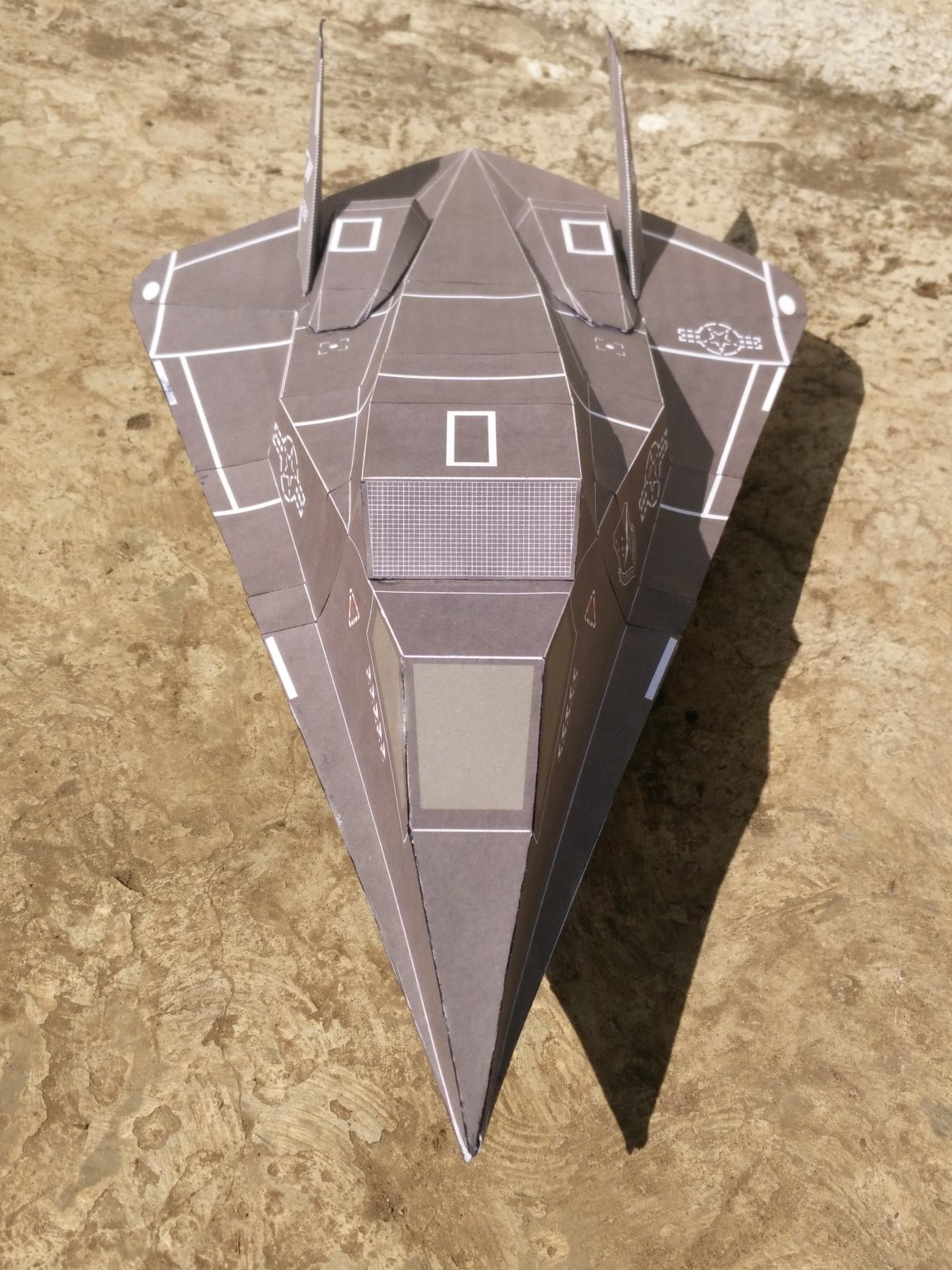 1/33 Northrop XST Stealth Aircraft Paper Model - EcardModels