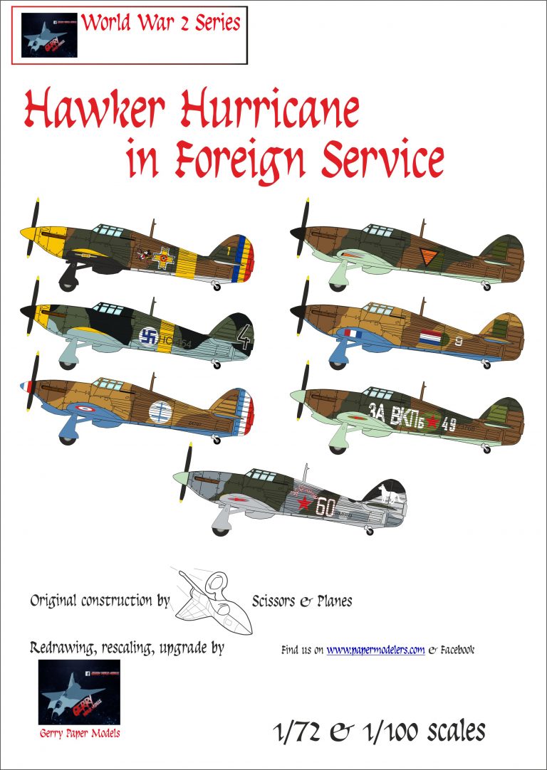 1/72 and 1/100 Hawker Hurricane "In Foreign Service" (7) Kit Bundle ...