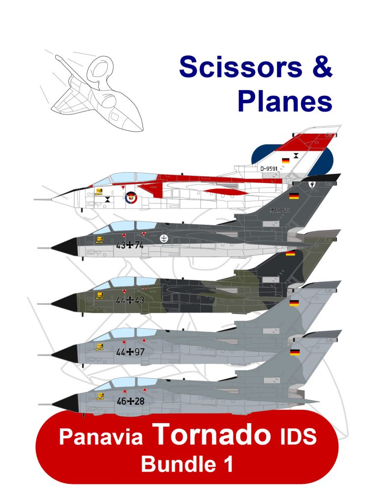 1/100 snp Panavia Tornado IDS Bundle 1 Paper Model - EcardModels