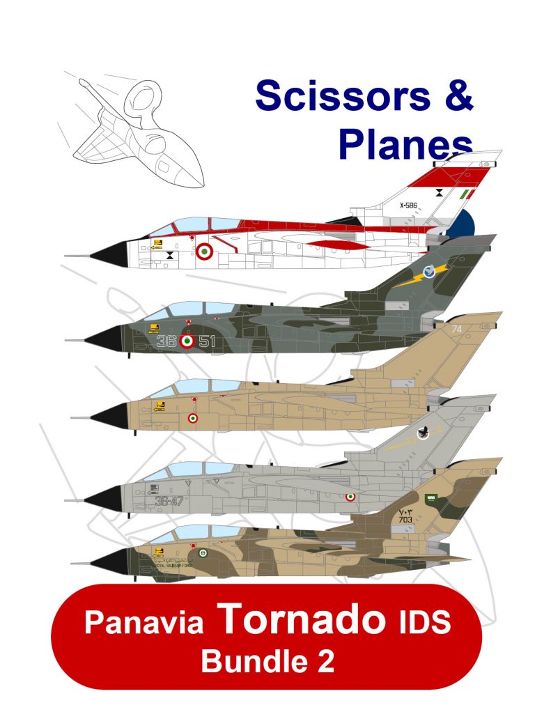 1/100 snp Panavia Tornado IDS Bundle 2 Paper Model - EcardModels