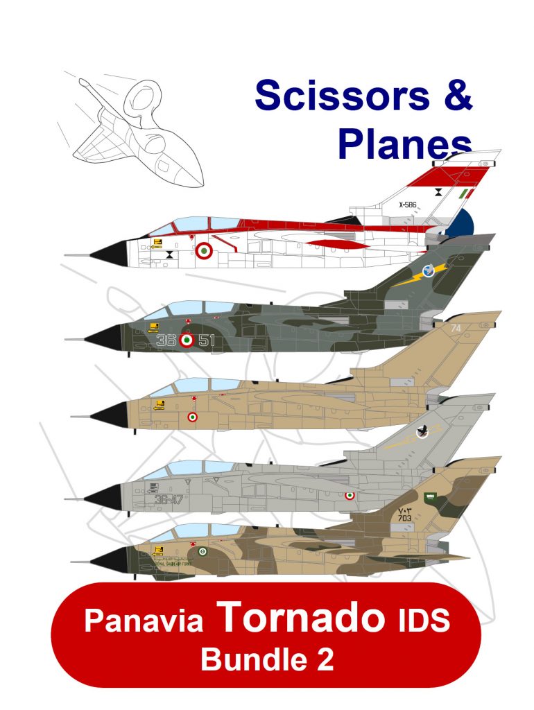 1/100 snp Panavia Tornado IDS Bundle 2 Paper Model - EcardModels