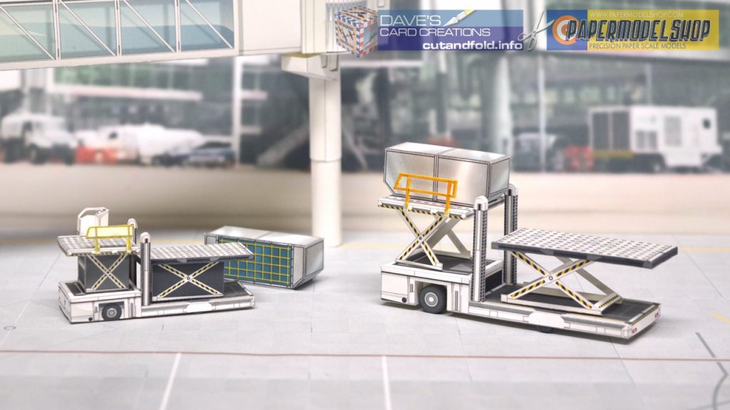 1/100 Aircraft Diorama Accessories Kit 4 Civil Airport Paper Model ...