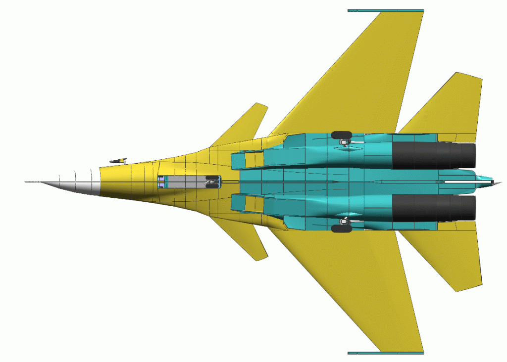 1/33 SUKHOI Su-27KUB “Combat Training” Paper Model - EcardModels