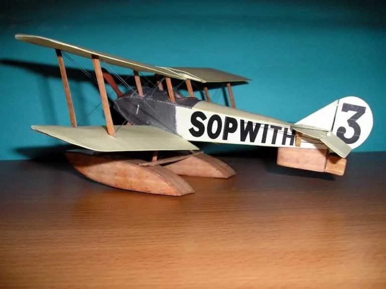 1/33 Sopwith Tabloid Paper Model - EcardModels