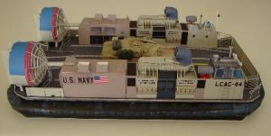 Hovercraft LCAC Paper Model digital card models - EcardModels