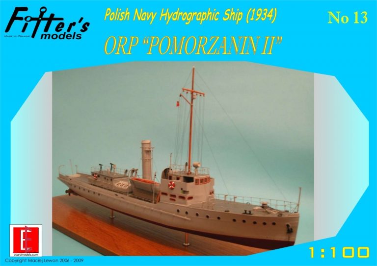 1/100 ORP "Pomorzanin II" Paper Model - EcardModels