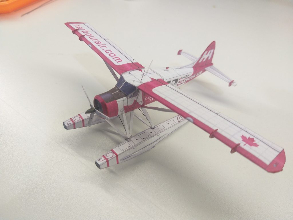 1/48 De Havilland Canada DHC-2 Beaver, C-FFHA Harbour Air – Paper Model ...