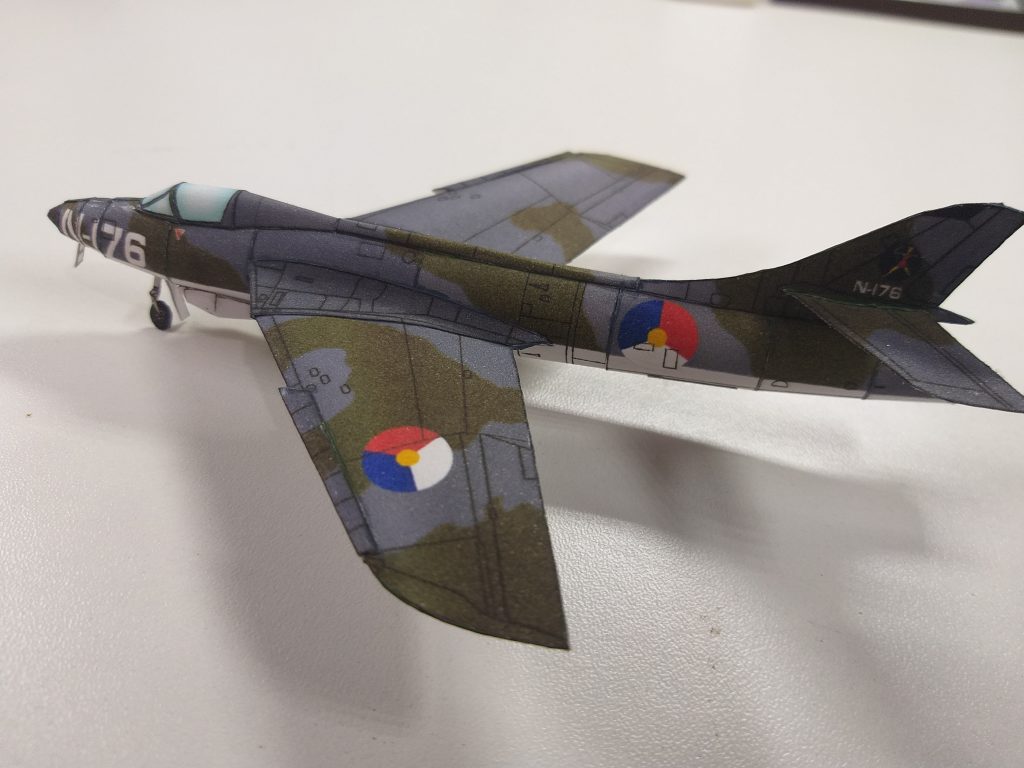 1/48 Hawker Hunter F.6, N-176, Dutch Air Force No. 323 Squadron -Paper ...