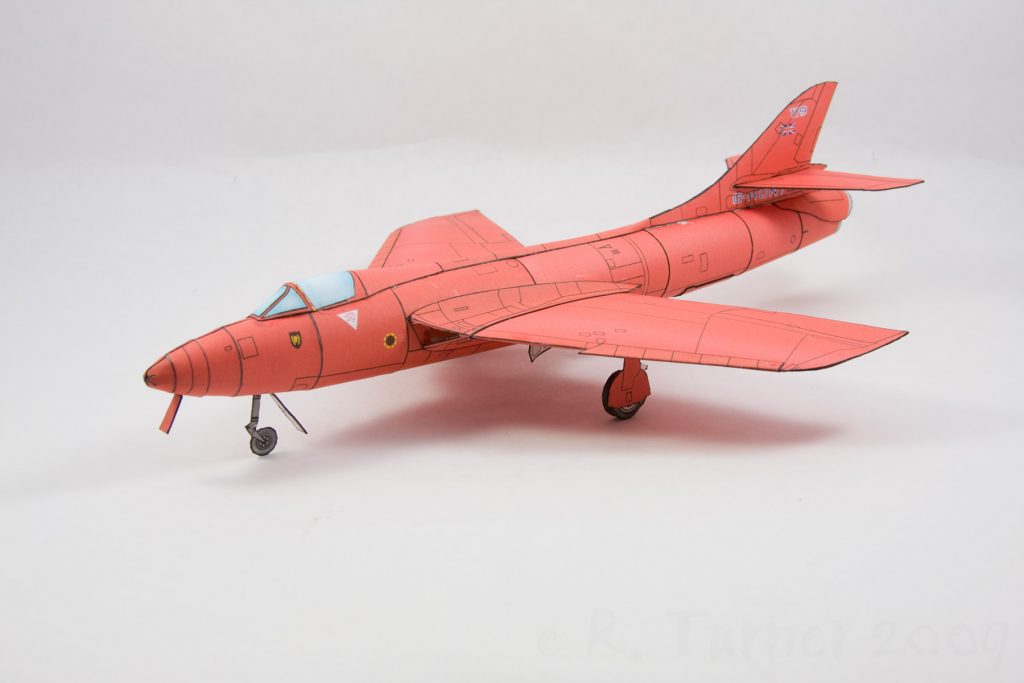 1/48-Hawker Hunter Mk.51, UK Registry G-HUNT, privately owned - Paper ...