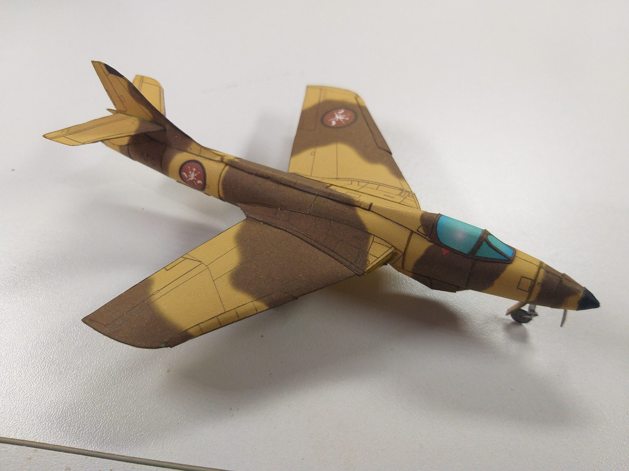 1/48-Hawker Hunter Mk.58A, The Sultan of Oman Air Force - Paper Model ...