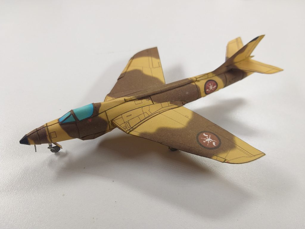 1/48-Hawker Hunter Mk.58A, The Sultan of Oman Air Force - Paper Model ...