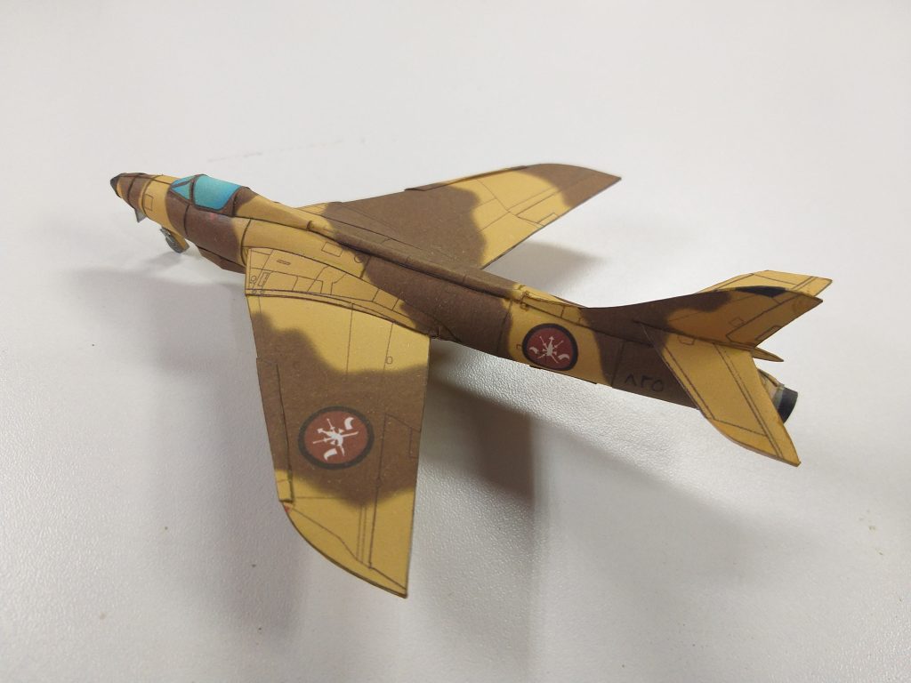 1/48-Hawker Hunter Mk.58A, The Sultan of Oman Air Force - Paper Model ...