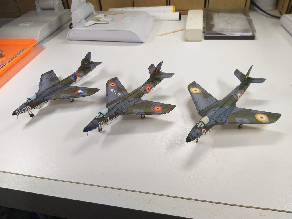 1/48-Hawker Hunter F.6, IF-89, Belgian Air Force No. 8 Squadron - Paper ...