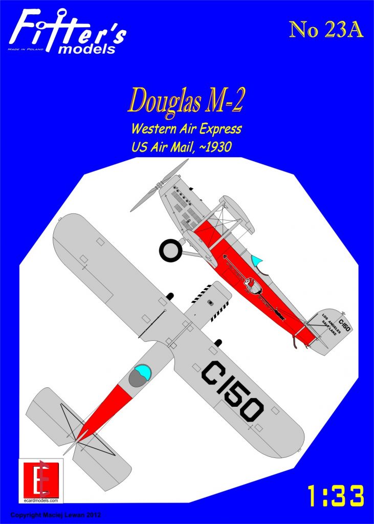 1/33 Douglas M-2 US Air Mail Paper Model - EcardModels