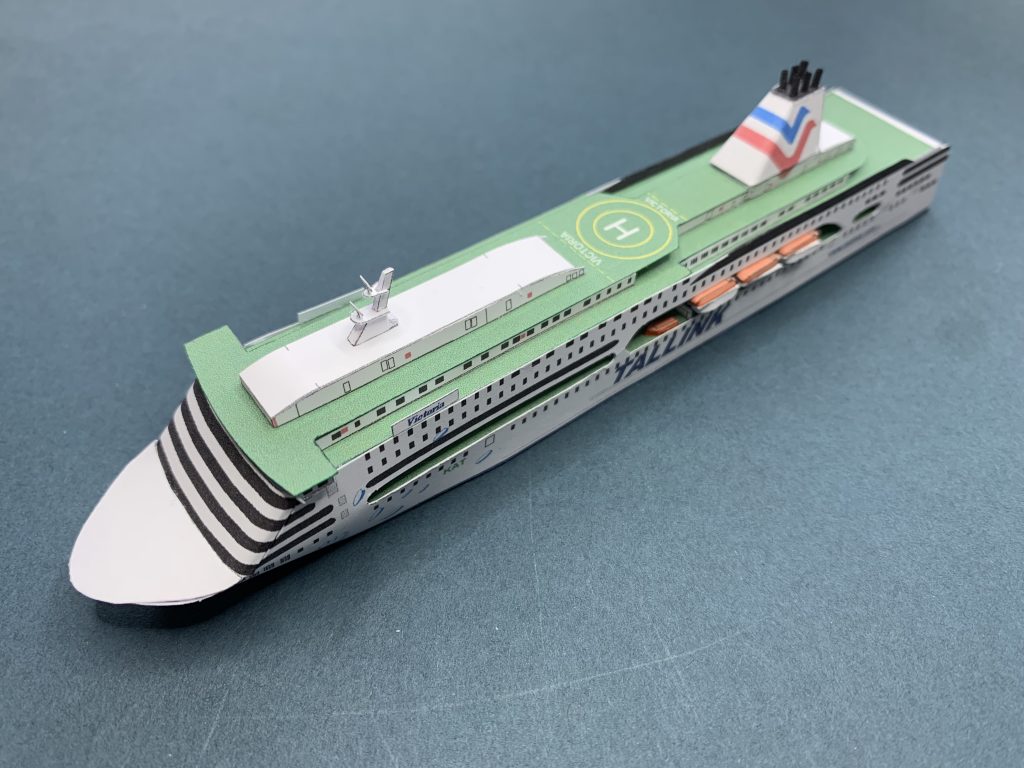 1/1250 Ferry VICTORIA (Tallink) Paper Model - EcardModels