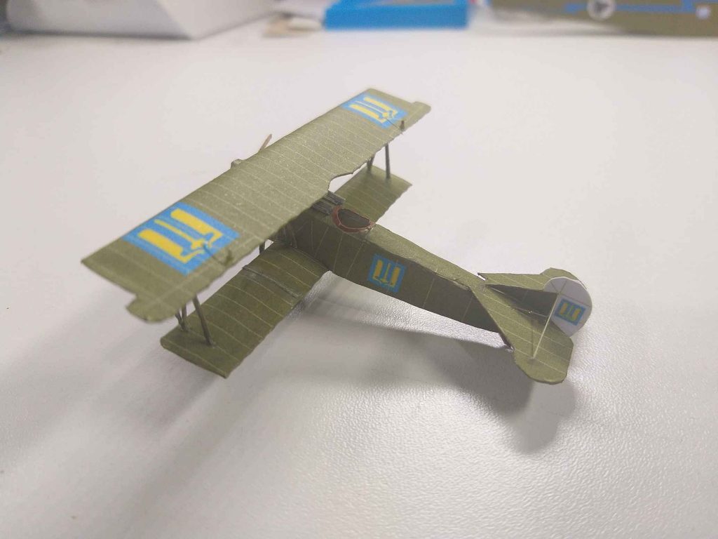 1/100 Fokker DVII Ukraine Popular Republic Air Force Paper Model ...