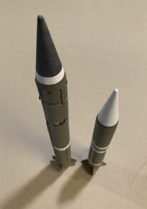 1/96 DF-3 and DF-4 Chinese Missiles Paper Model - EcardModels