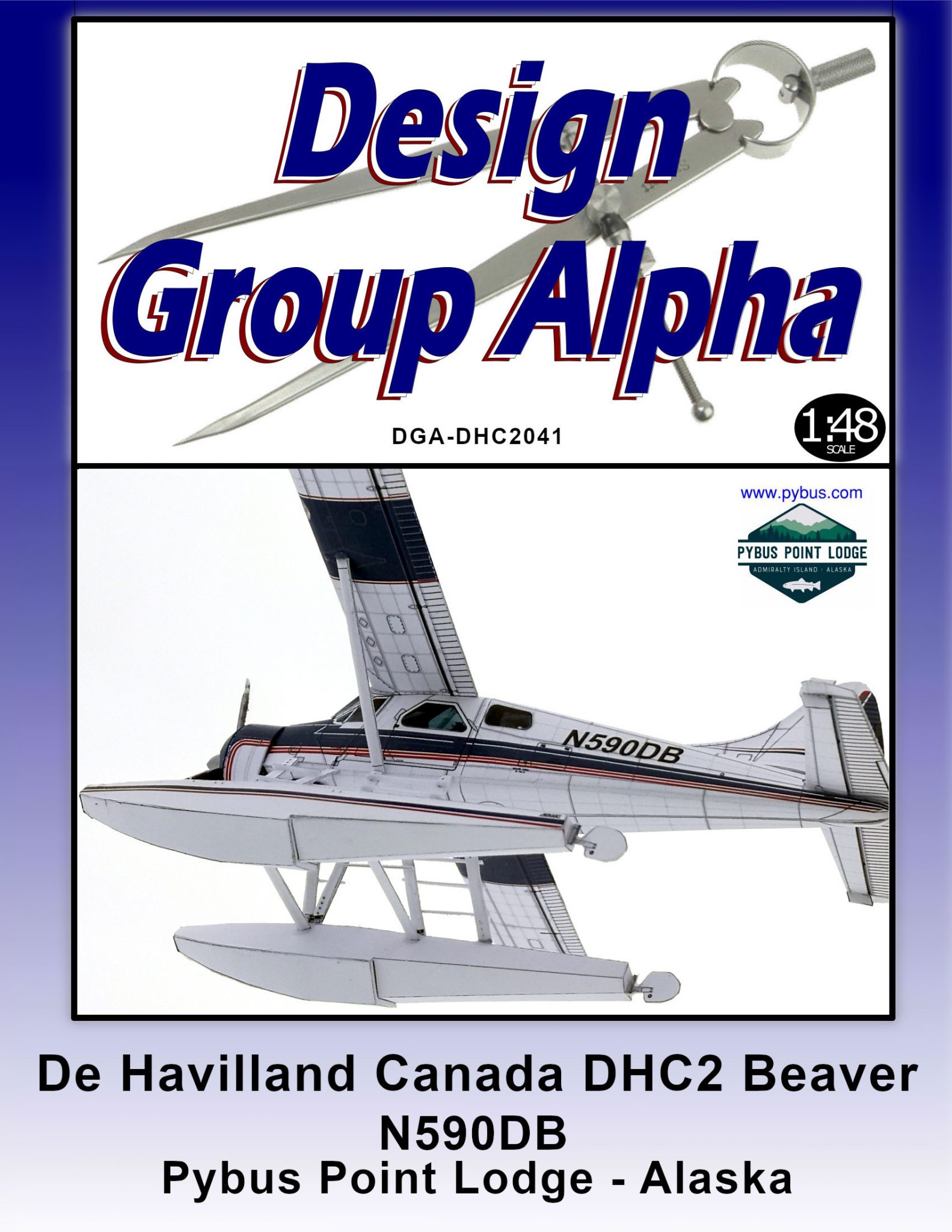 1/48 De Havilland Canada DHC-2 Beaver, N590DB Pybus Point Lodge ...