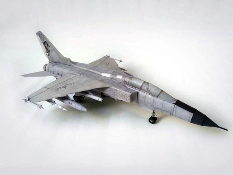 1/72 Xian JH-7 Flying Leopard PLAAF 110 Air Brigade Paper Model ...