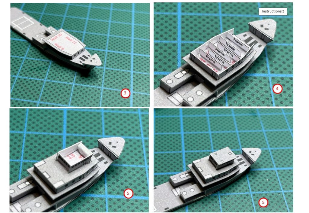 1/1250 Ocean going tugs POWHATAN class, Paper Model - EcardModels