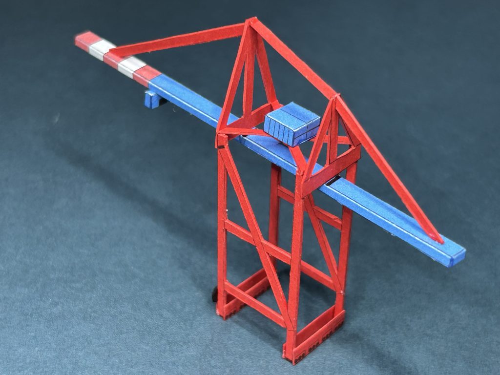 1/1250 Container cranes for the biggest Container vessels, Paper Model ...