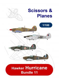 1/100 snp Hawker Hurricane Bundle 11 Paper model - EcardModels