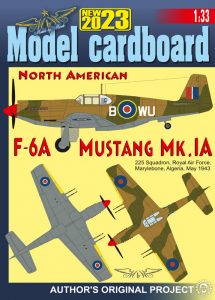 1/33 North American F-6A Mustang Mk IA - Soviet - Paper Model - EcardModels