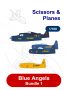 1/100 snp Blue Angels Bundle 1 Paper model - EcardModels