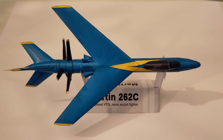 1:100 Martin 262C Blue Angels Paper Model - EcardModels