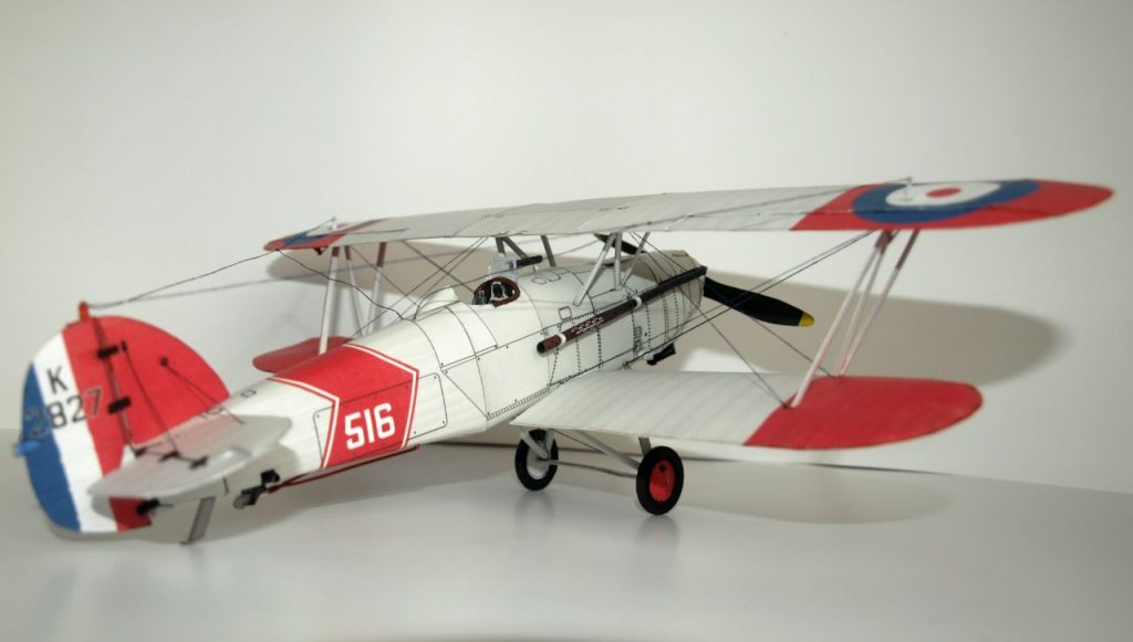 1/33 Hawker Nimrod Mk I 516 Paper Model - EcardModels