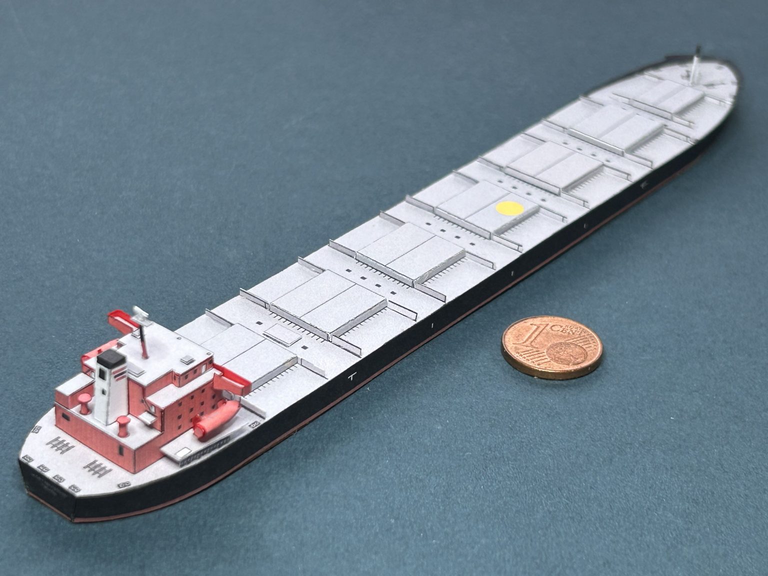 1/1250 Freighter GLORY AMSTERDAM (with 3 Sea King-Helicopter), Paper ...