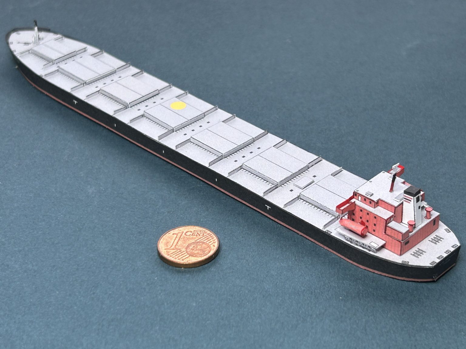 1/1250 Freighter GLORY AMSTERDAM (with 3 Sea King-Helicopter), Paper ...
