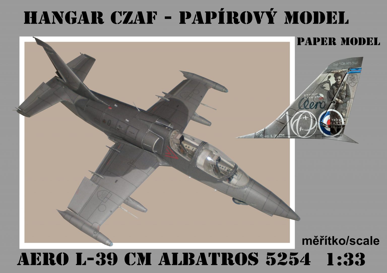 1/33 Aero L-39 CM Albatros 5254 - Otto Smik Anniversary Paper Model ...