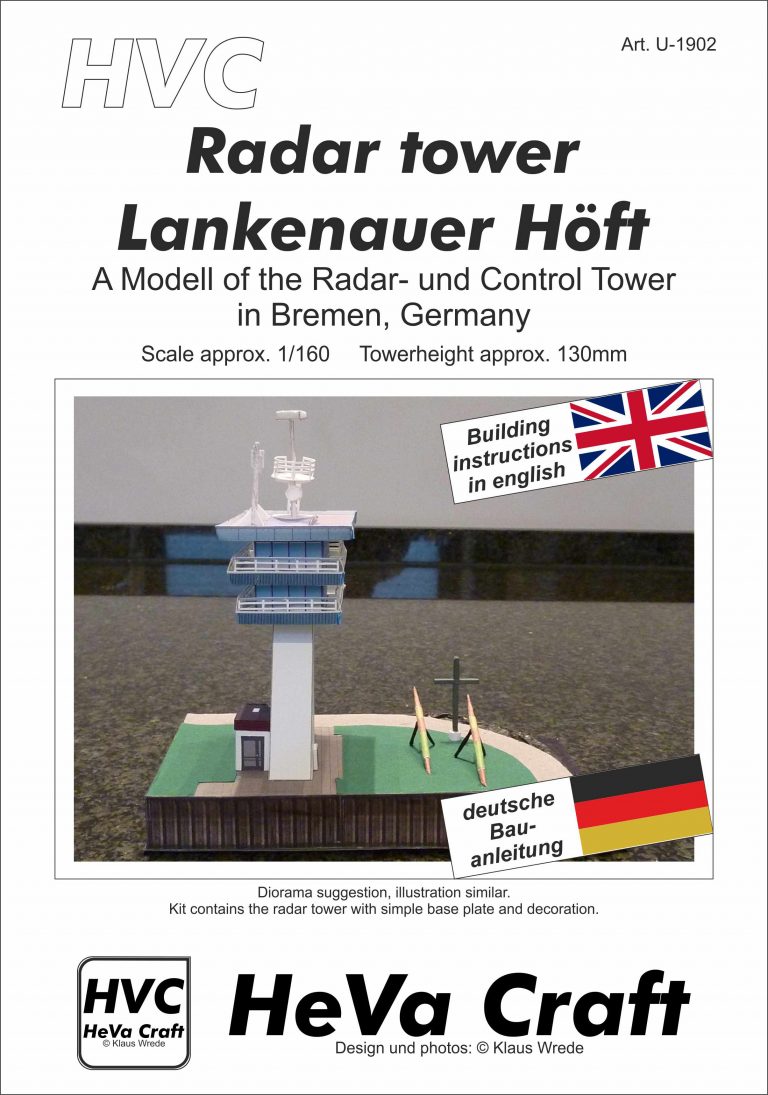 1/160 Radar Tower Lankenauer Hoeft Paper Model - EcardModels