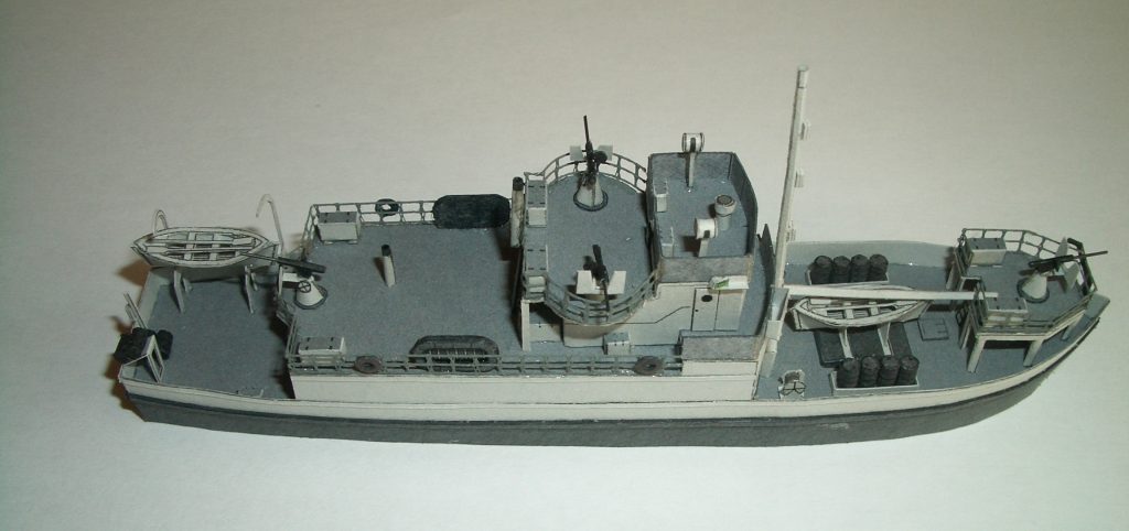 1/250 US Navy APC - Small Coastal Transport Paper Model - EcardModels