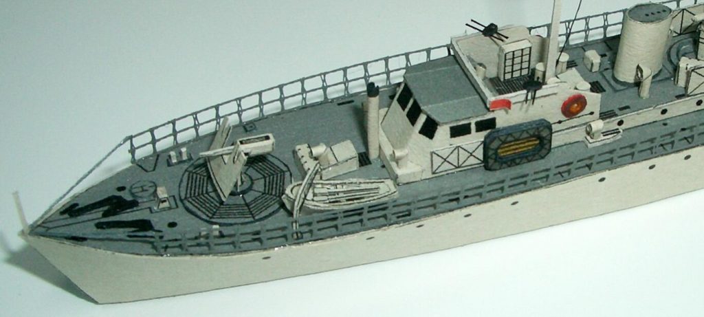 1/250 Fairmile B Anti Submarine Escort Paper Model - EcardModels