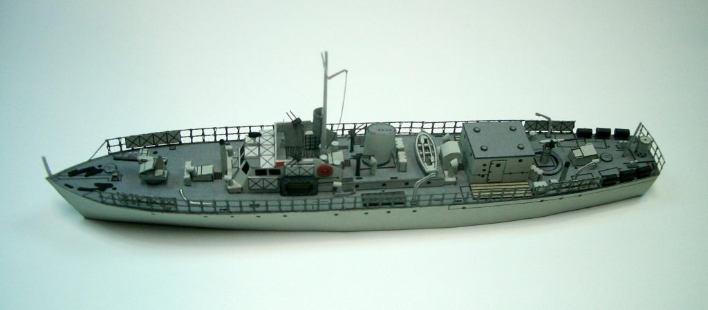 1/250 Fairmile B Rescue Motor Launch Paper Model - EcardModels