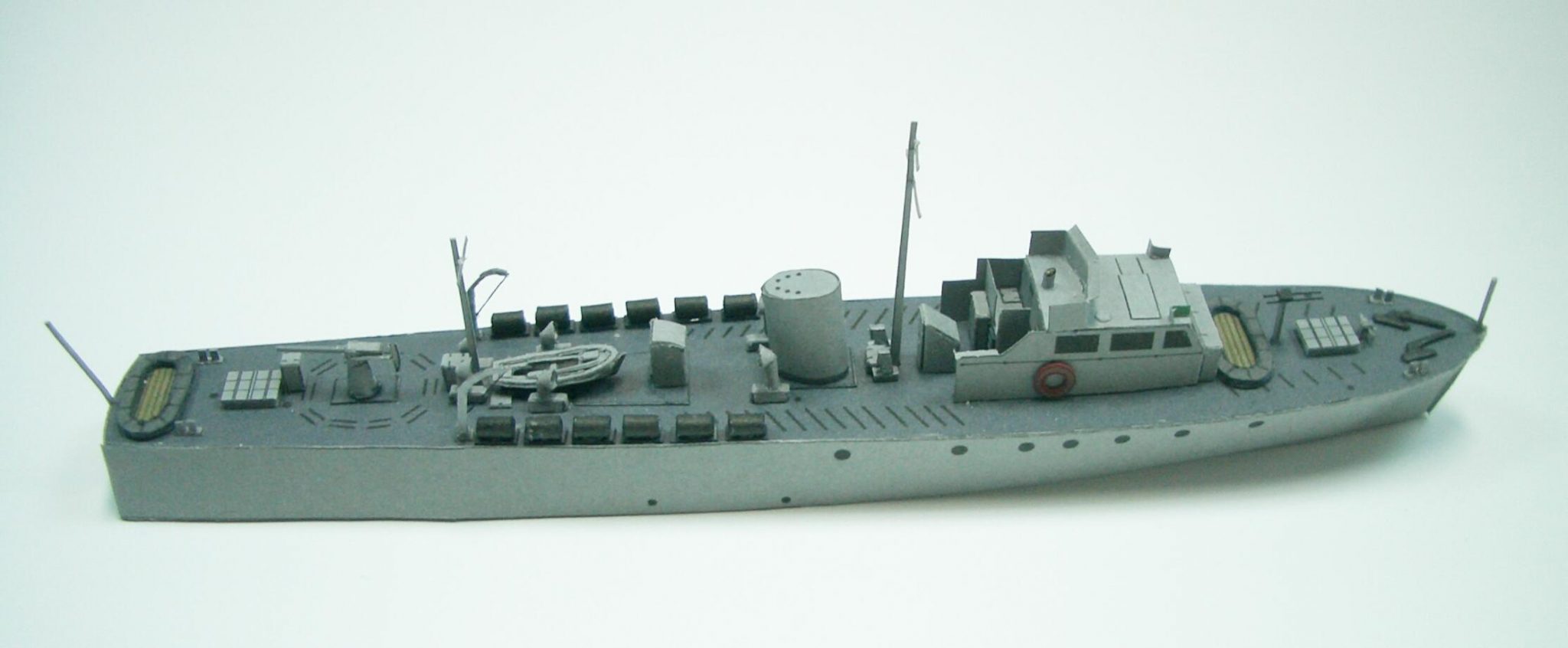 1/250 Fairmile A Motor Launch ML100 Paper Model - EcardModels